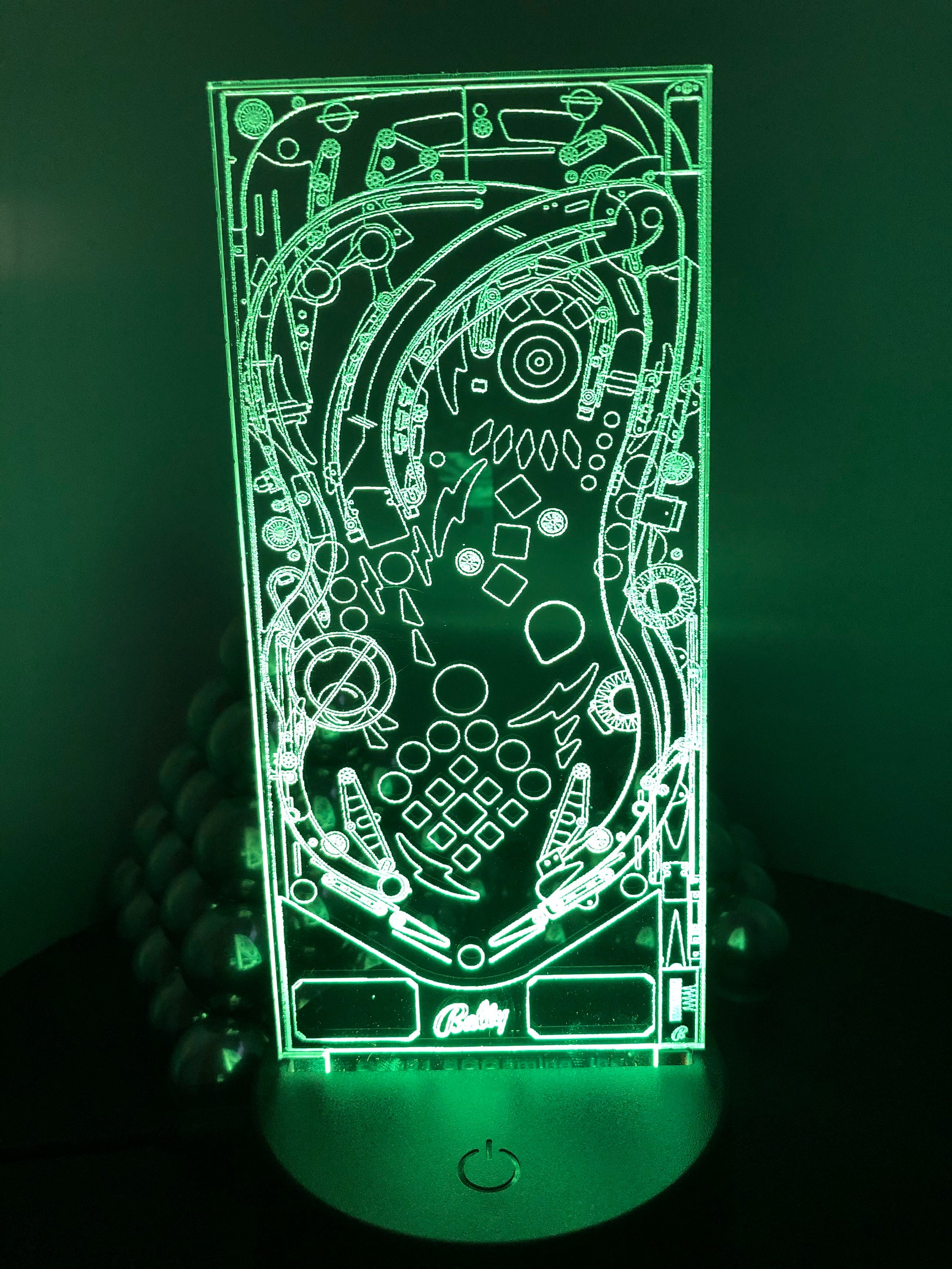 Cirqus Voltaire Pinball Playfield Desk Lamp / Night Light | Etsy