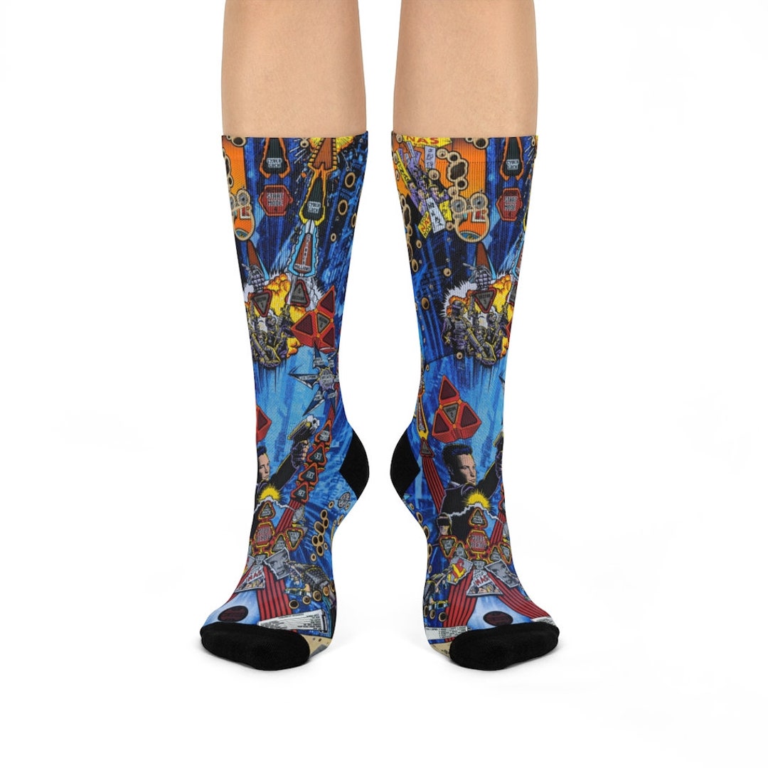 Johnny Mnemonic DTG Crew Socks - Etsy