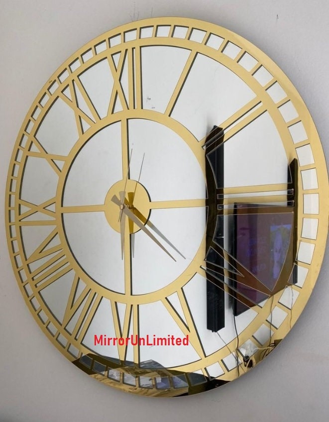 Mirrored Wall Clock