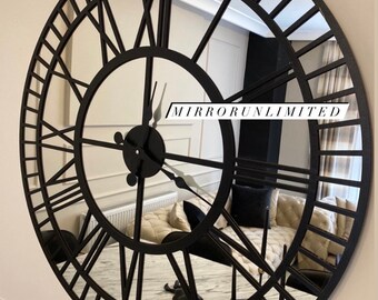 Mirror Wall Clock | Etsy