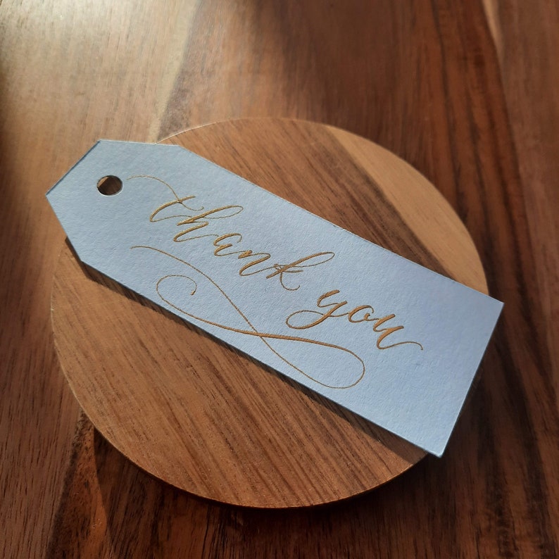 Light Blue Gift Tags | Modern Calligraphy | Handwritten - Etsy Australia