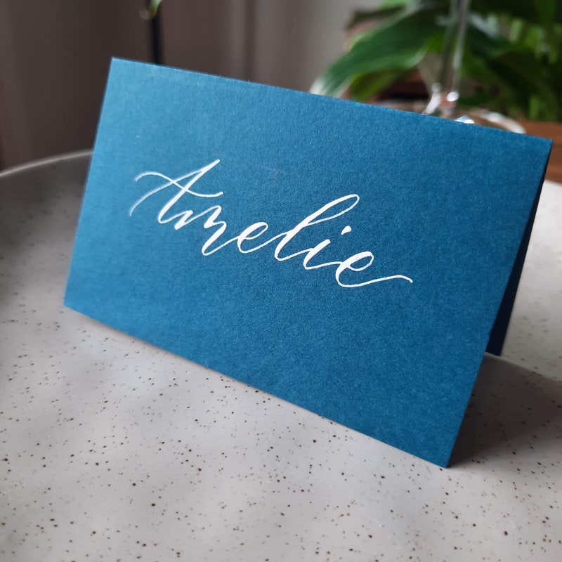 Blue Place Cards - Etsy