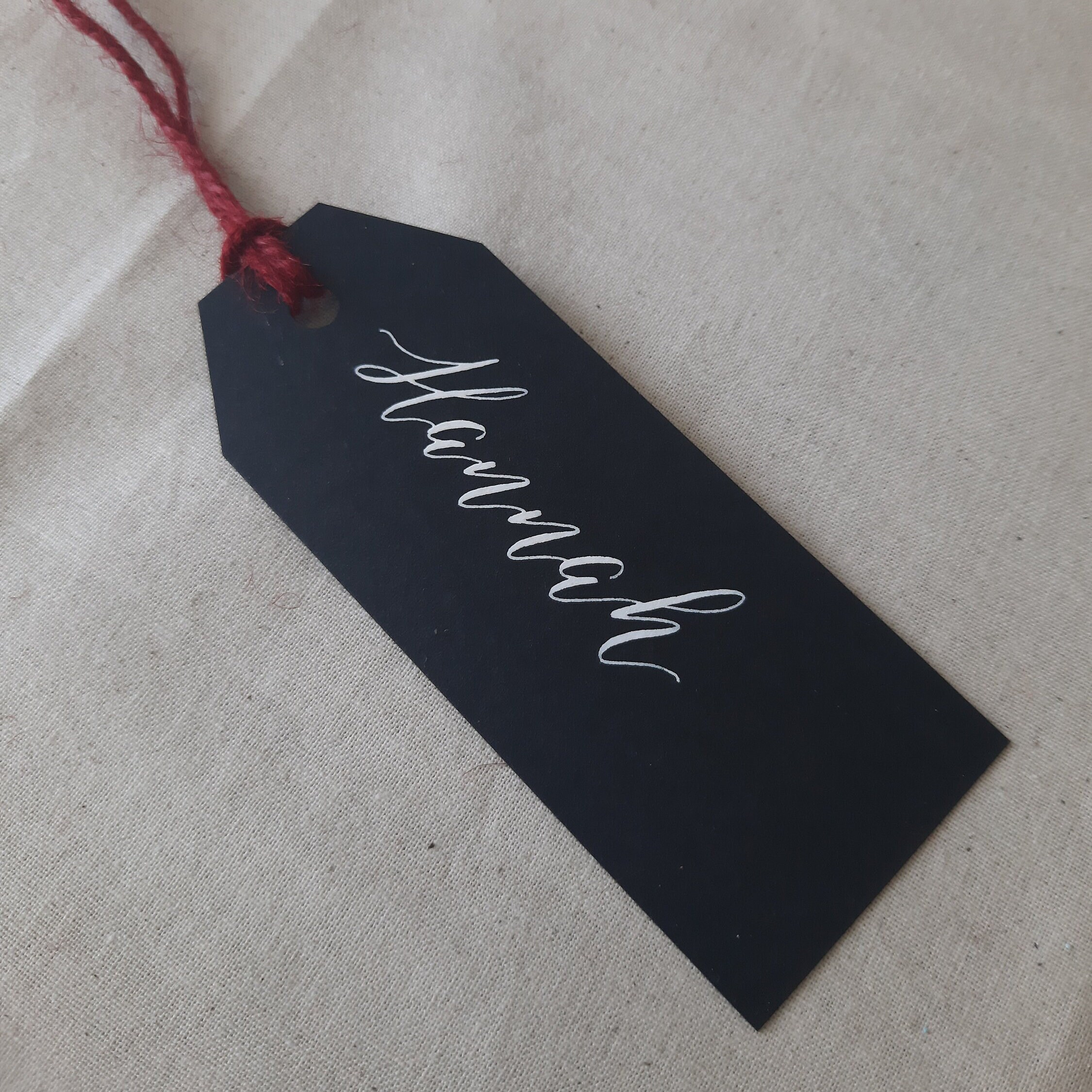 Black Gift Tags | Modern Calligraphy | Handwritten - Etsy