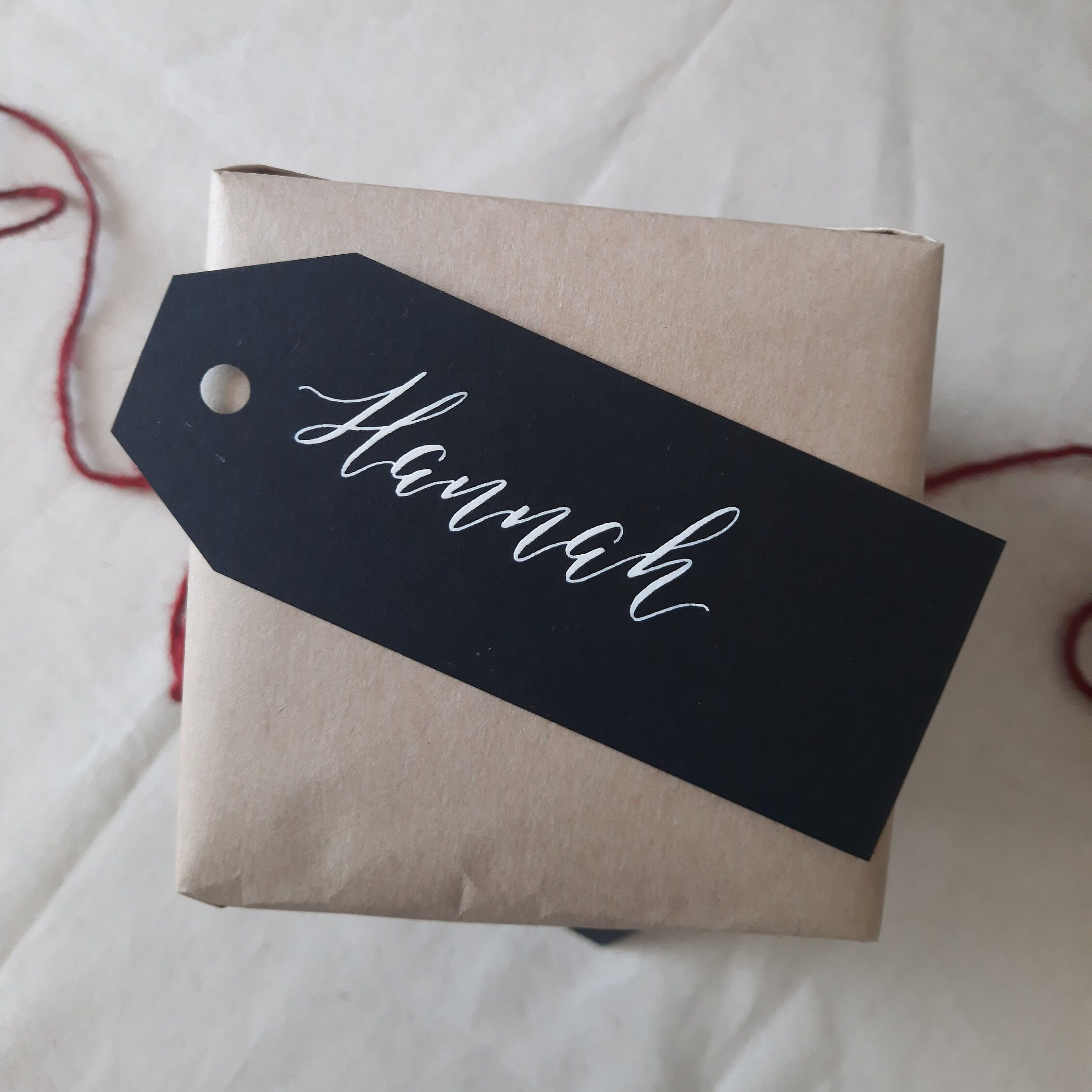 Black Gift Tags | Modern Calligraphy | Handwritten - Etsy