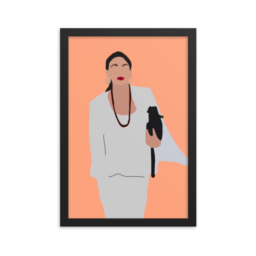 Alexandria Ocasio-cortez AOC Framed Poster, Wall Art Decor - Etsy