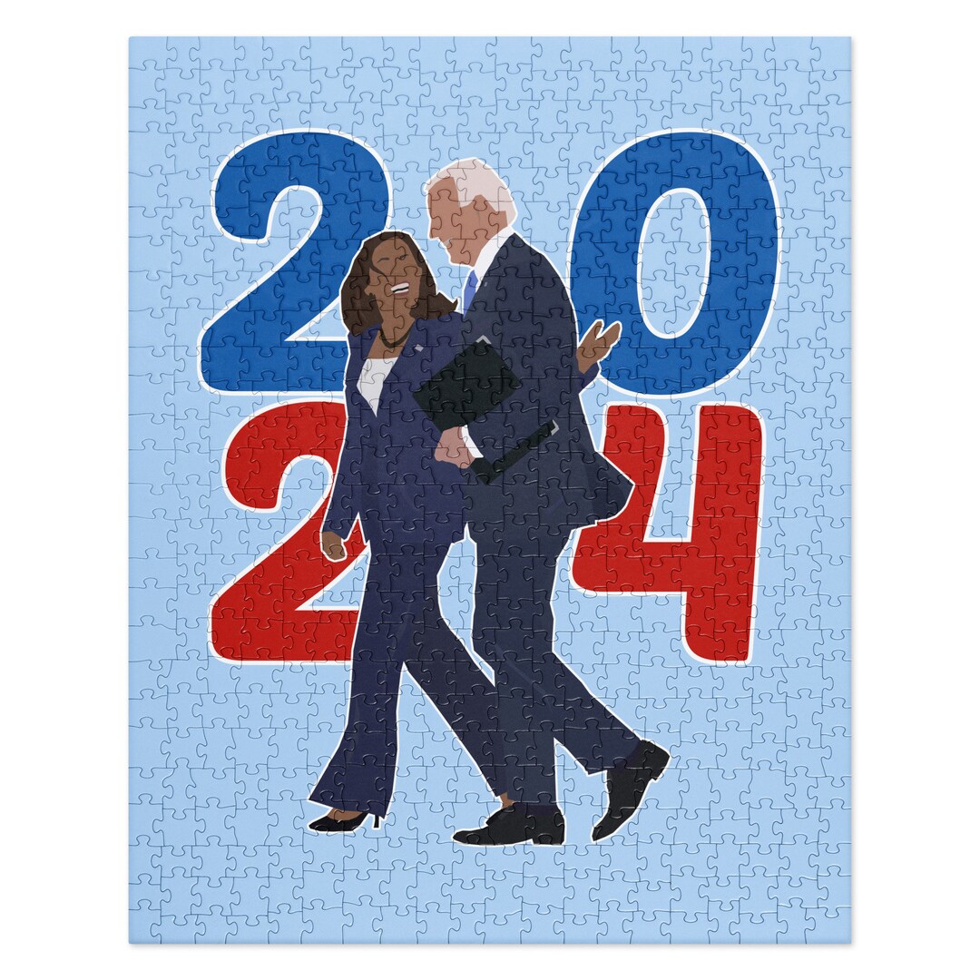 Biden Harris 2024 Jigsaw Puzzle, Joe Biden, Kamala Harris, Vote ...