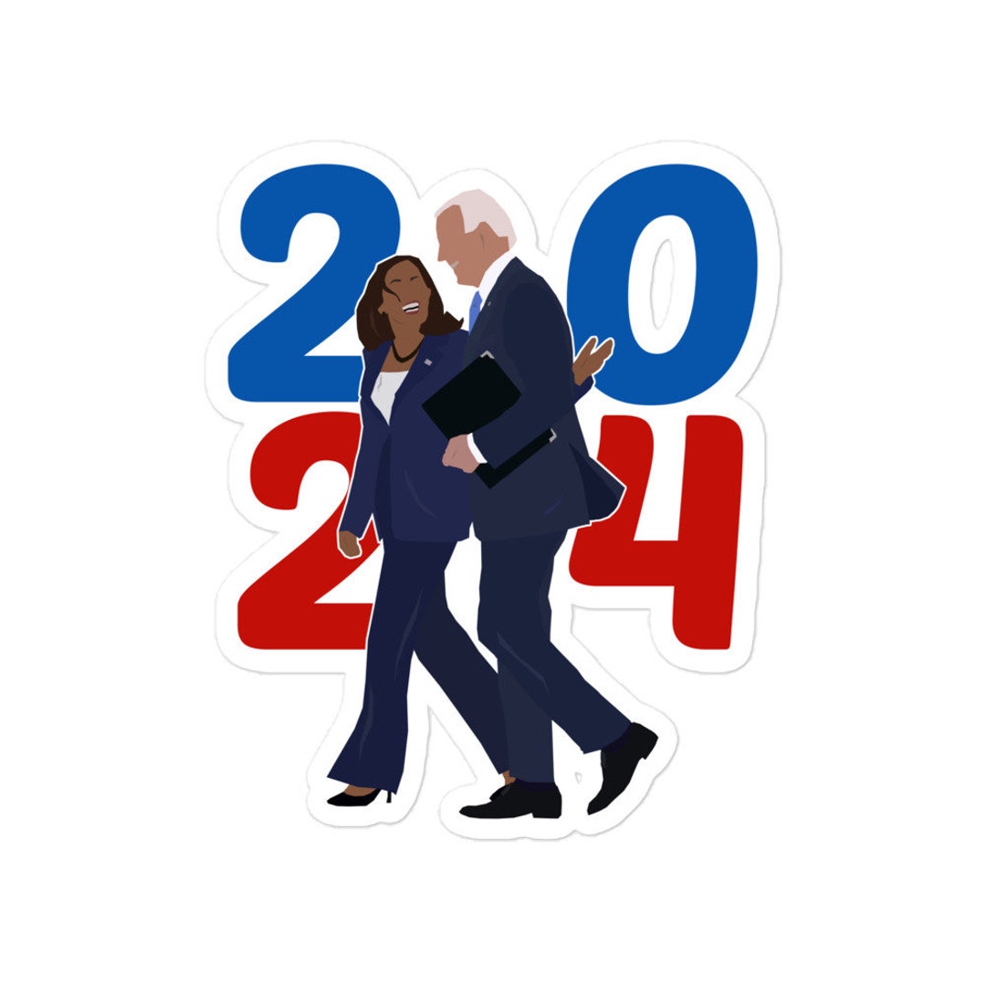 Biden Harris 2024 Bubble-free Sticker, Joe Biden, Kamala Harris, Vote ...