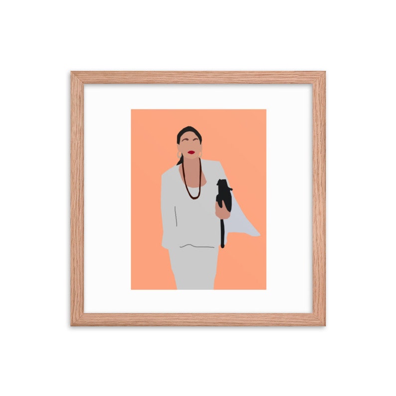 Alexandria Ocasio-cortez AOC Framed Poster, Wall Art Decor - Etsy