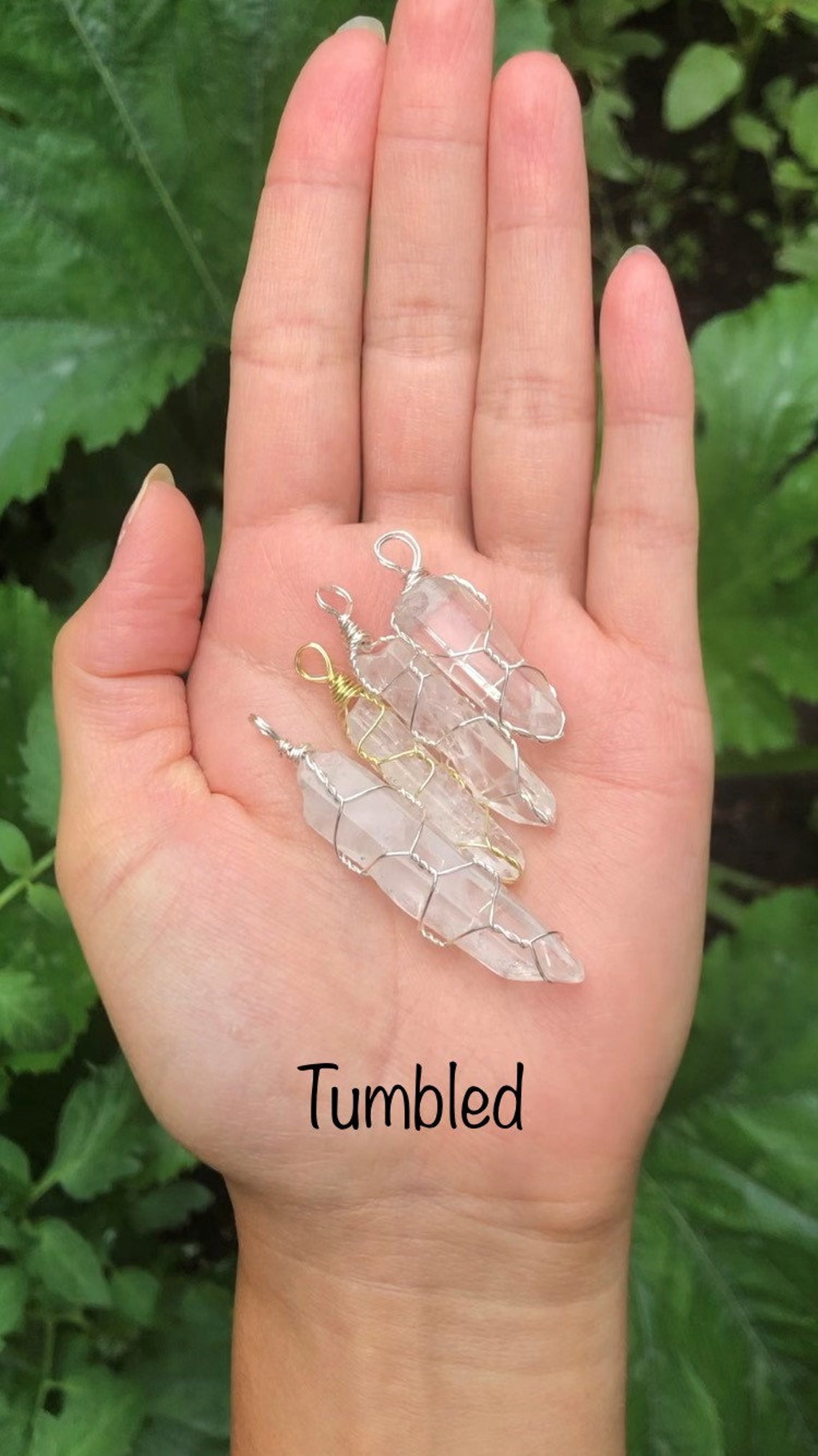 Clear Quartz Reiki Infused High Vibrational Energy Necklace / - Etsy