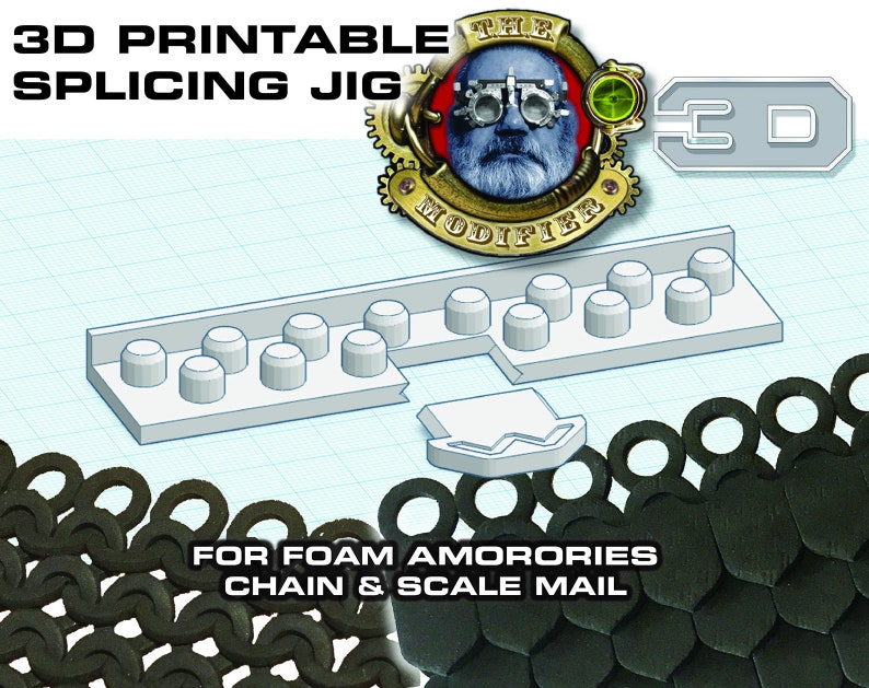 3D Printable Splicing Jig for Foam Amorories Chain Mail - Etsy