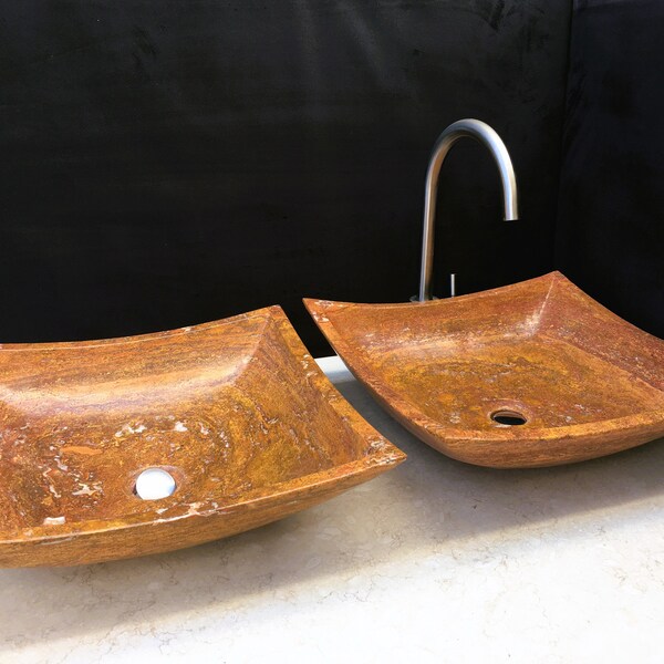 Red Vessel Sinks for Bathroom - Etsy