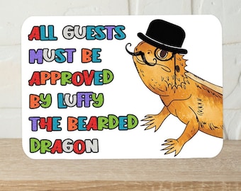 Funny Bearded Dragon Sign - Etsy
