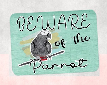 African Grey Parrot - Etsy