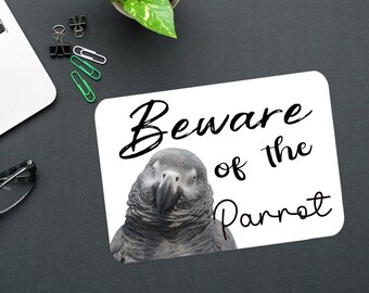 Beware of Parrot Sign - Etsy
