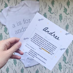 Name Meaning Card Baby Shower Gift Nursery Decor Printable DIGITAL ...