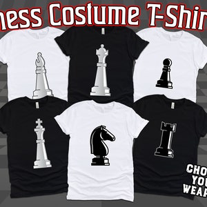 Chess Set Costume Shirts Chess Piece Costume Chess Board | Etsy