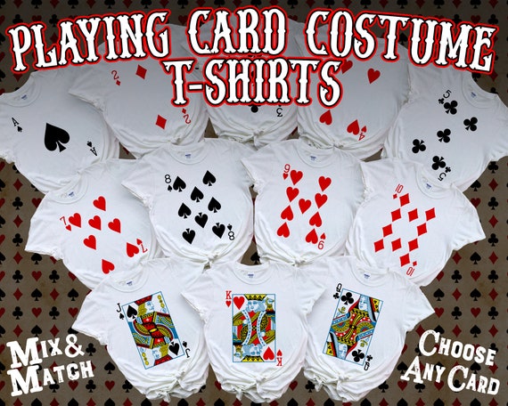 Deck of Cards Group Costume Shirts Poker Outfit Cards - Etsy