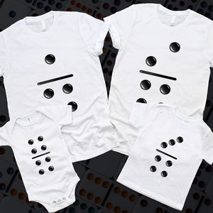 Dominoes Group Costume Shirts, Domino Tiles Outfit, Double Six Domino ...
