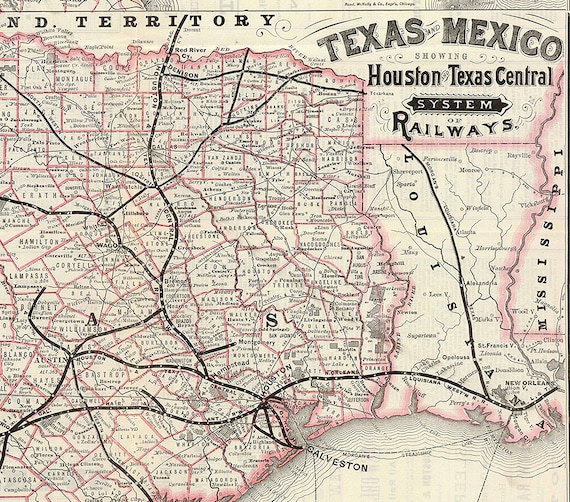 Texas Railroad System Maps