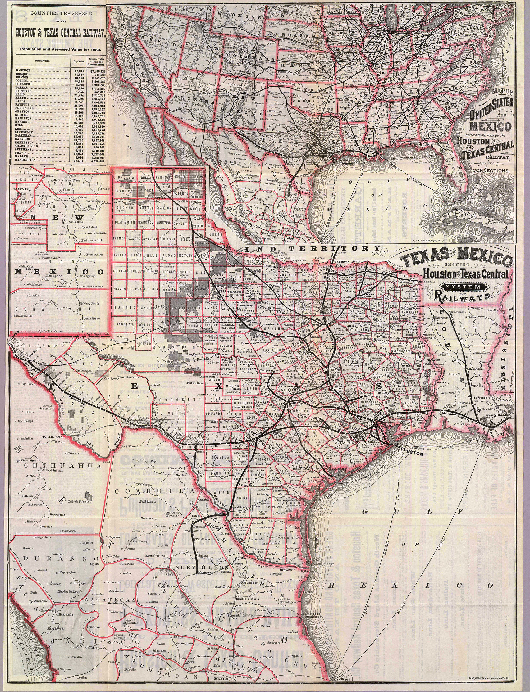 Texas Rail Map
