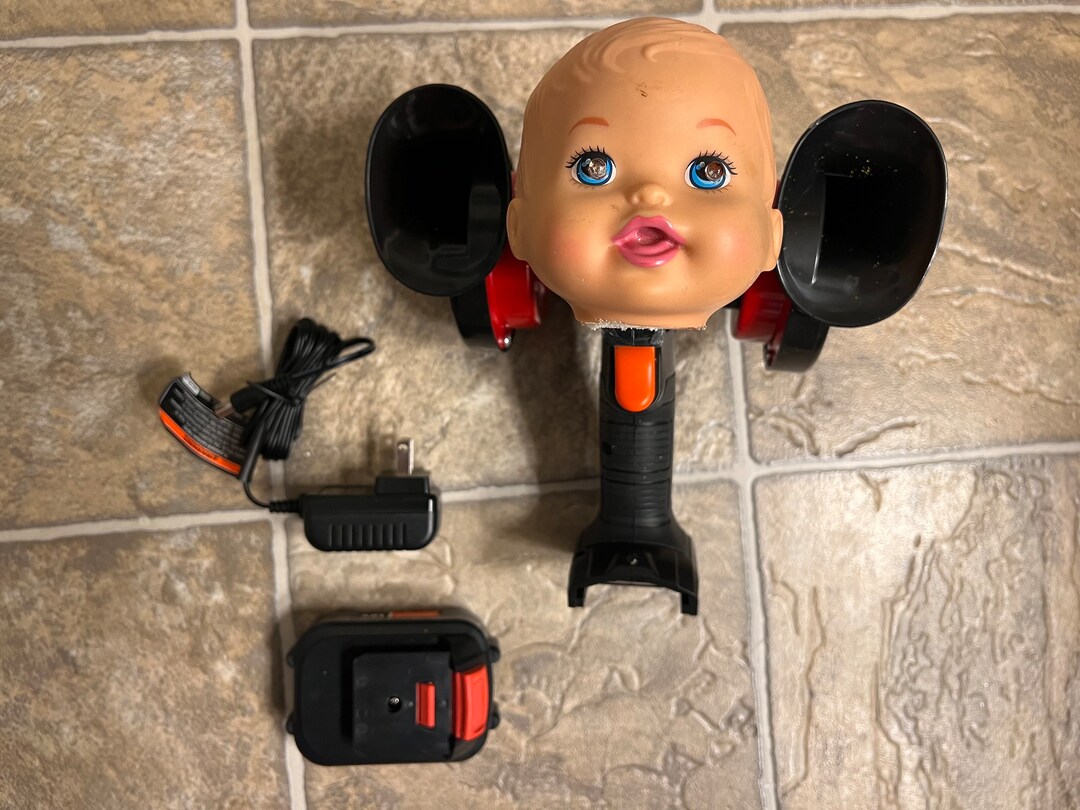 Hand Held Horn Prop With Doll Head - Includes 12v Battery and Charger ...