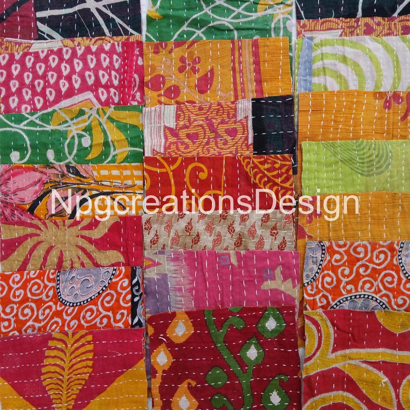 Kantha Fabric - Etsy