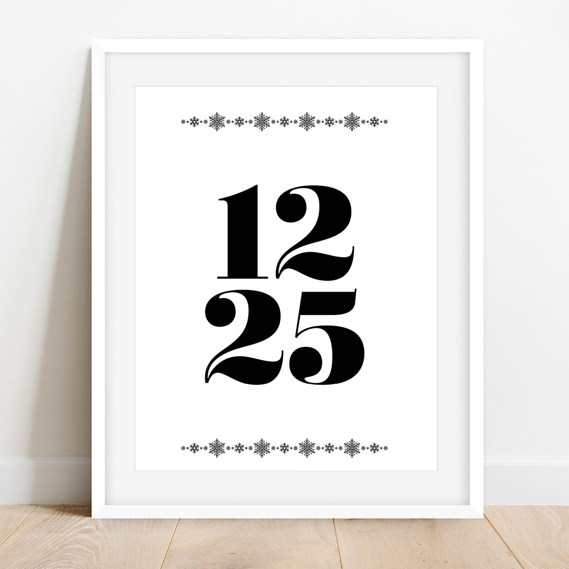 December 25 Christmas Printable, Christmas Wall Art, 12/25 Printable ...