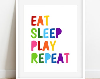 Eat Play Sleep - Etsy