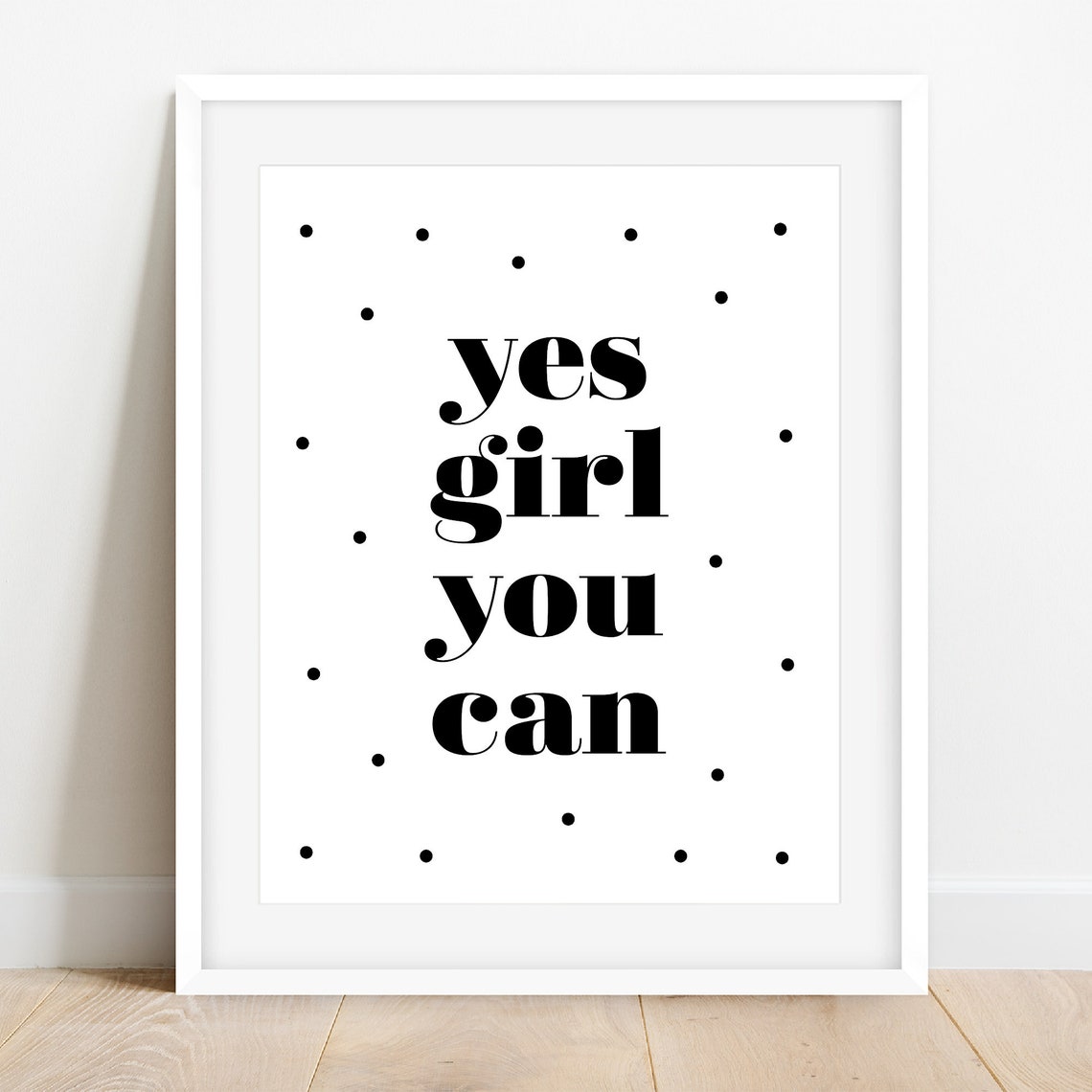 Yes Girl You Can, Printable Quote, Inspirational Quote for Girl ...