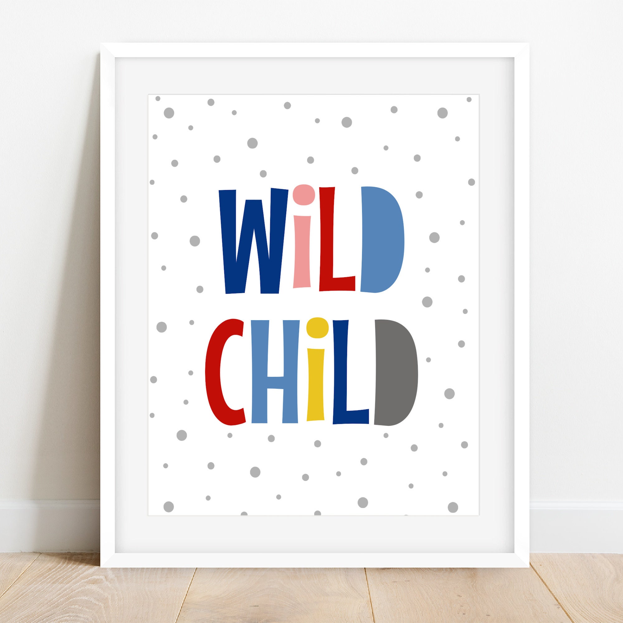 Wild Child, Kids Printable Wall Art, Kids Wall Decor, Playroom Wall ...