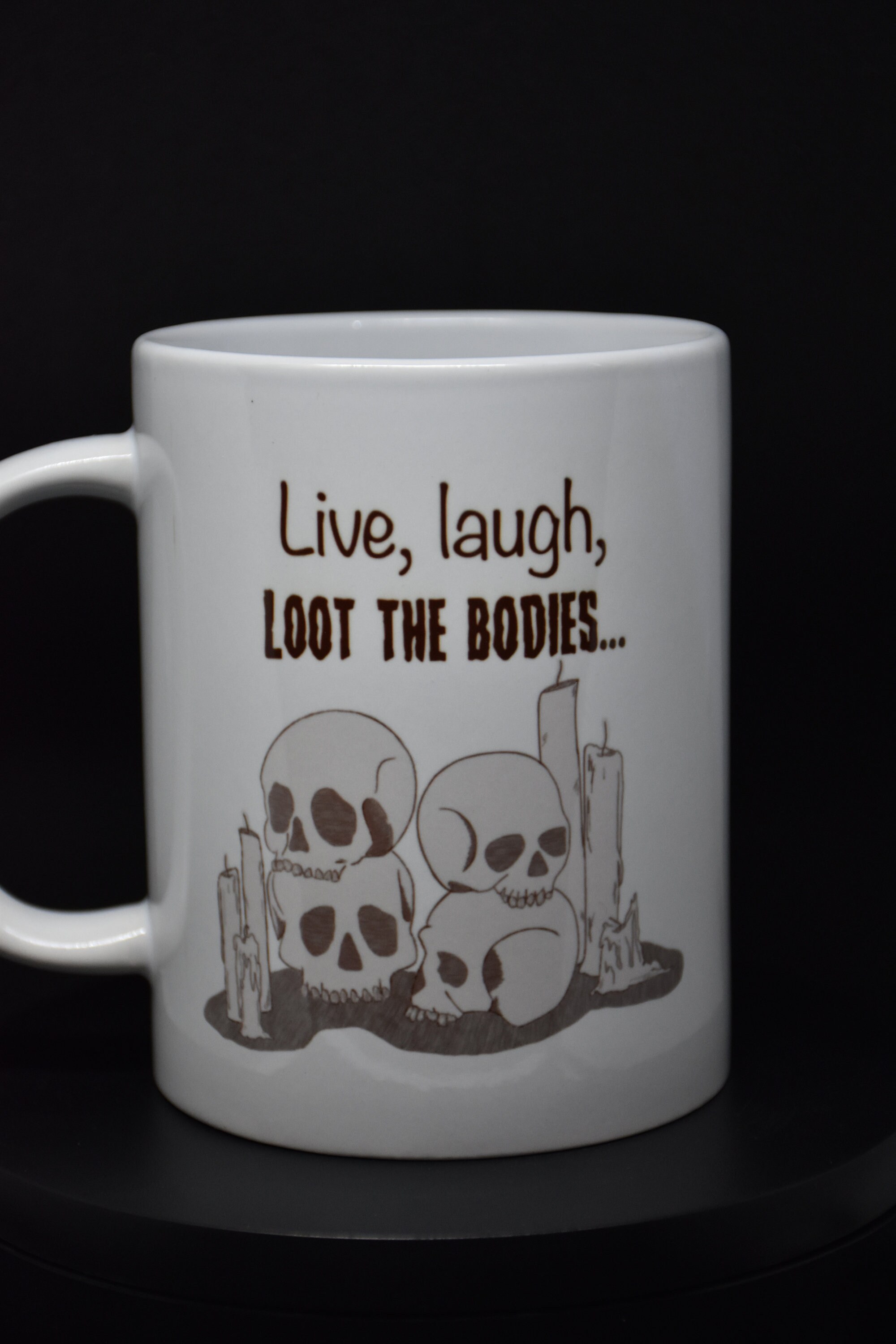 Live, Laugh, Loot the Bodies TTRPG Mugs - Etsy