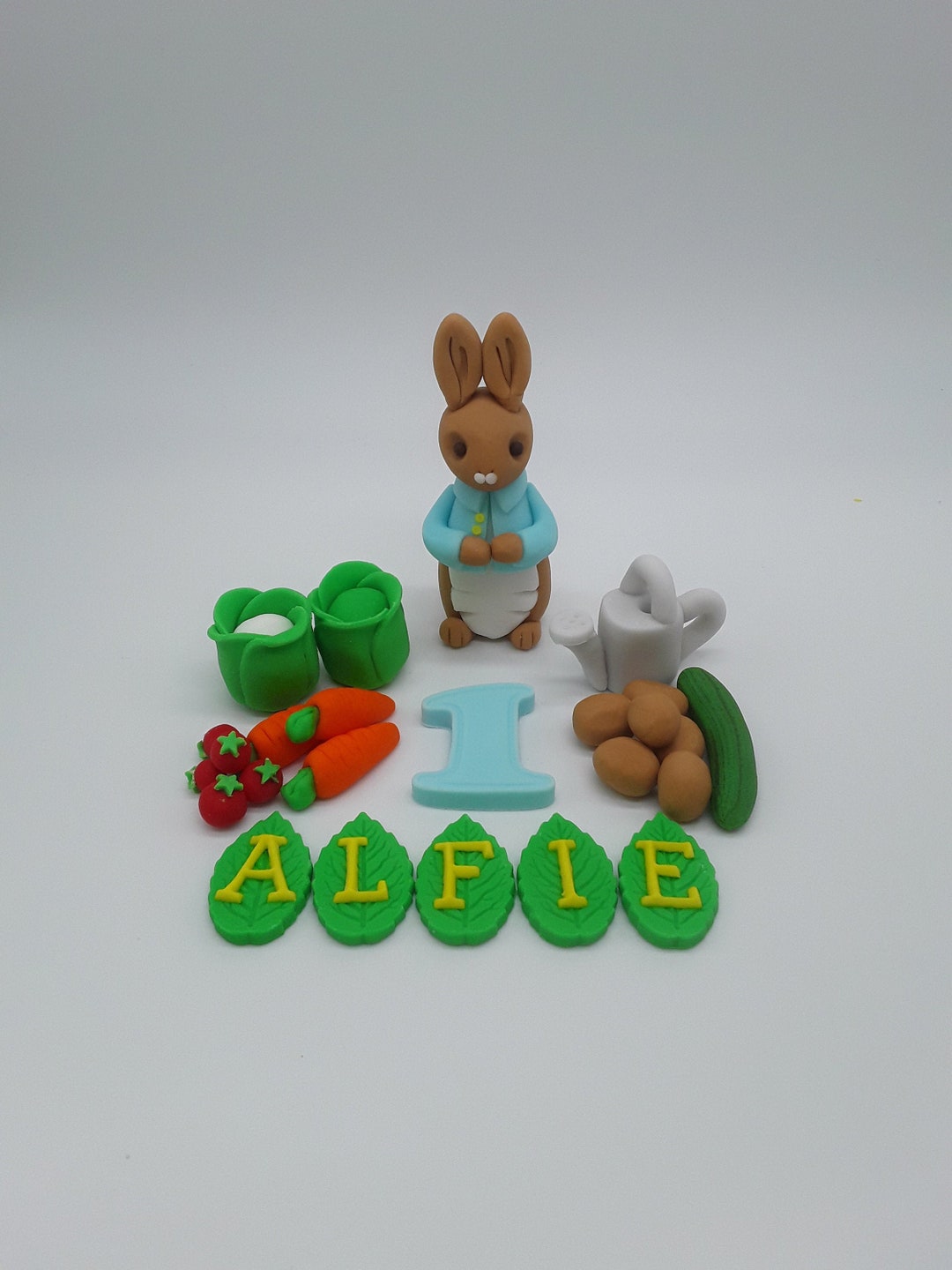 Peter Rabbit Edible Handmade Cake Topper Decoration Personalised ...