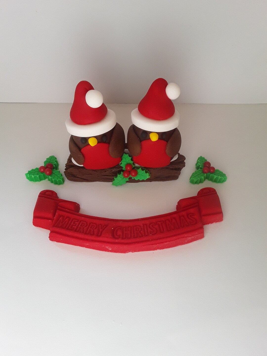 Edible Christmas Robin Cake Topper Decoration - Etsy UK