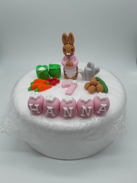 Peter Rabbit Cottontail Style Edible Cake Topper Birthday | Etsy UK