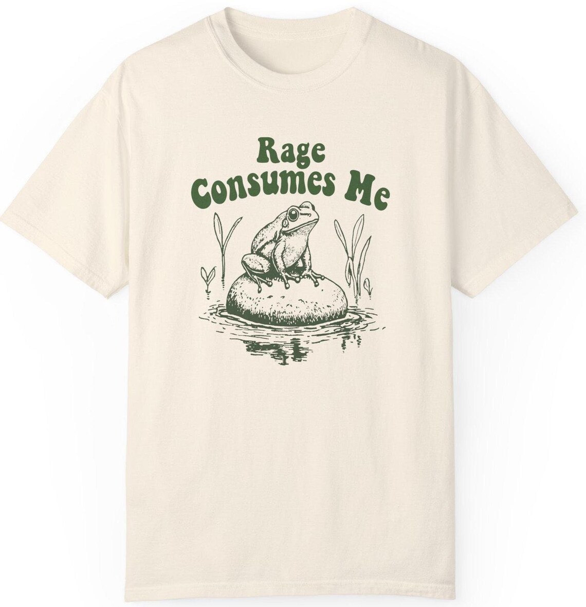 Rage Consumes Me Frog T-shirt, Funny Frog Tee, Cottage Core Shirt, Dark ...
