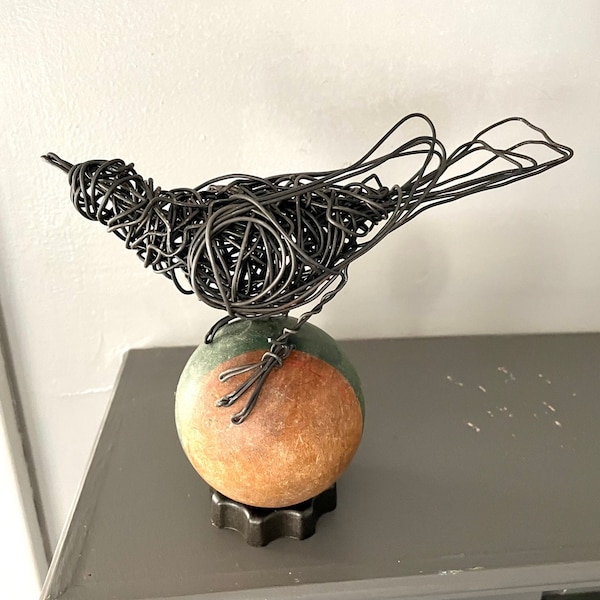 Birds on a Wire Art - Etsy