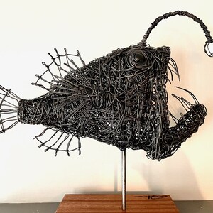 Original Handmade Wire Fish Sculpture. Wire Art, Wire Sculpture, Fish ...