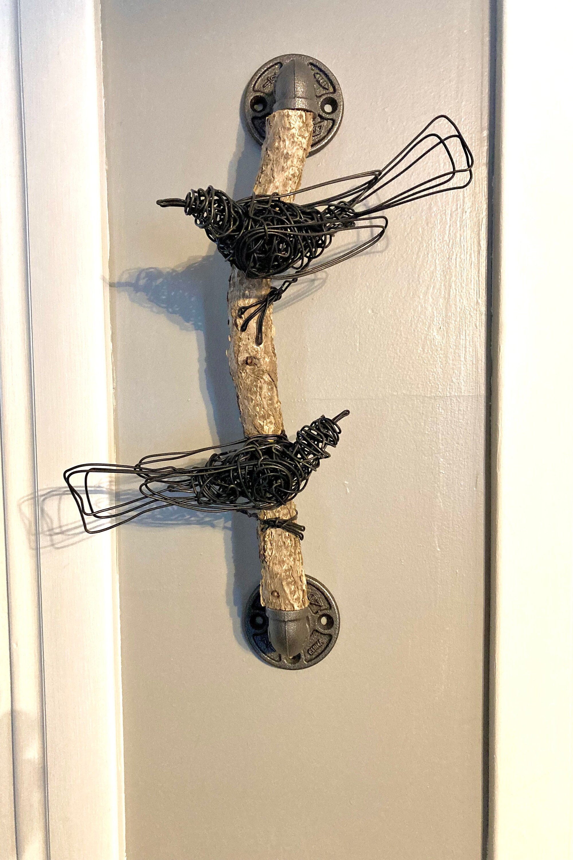 Original Handmade Wire Birds on Bittersweet Vine. Wire Art, Wire ...