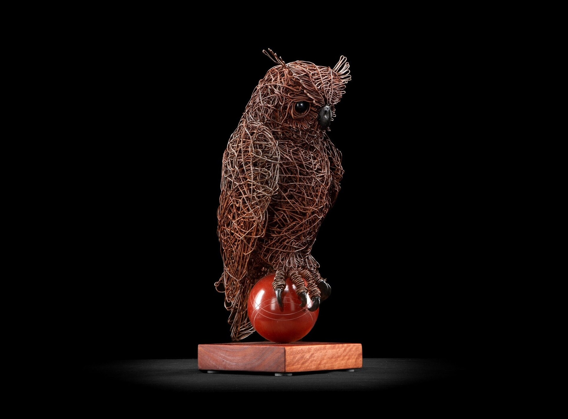Original Handmade Owl Wire Sculpture. Wire Art, Wire Sculpture, Home ...