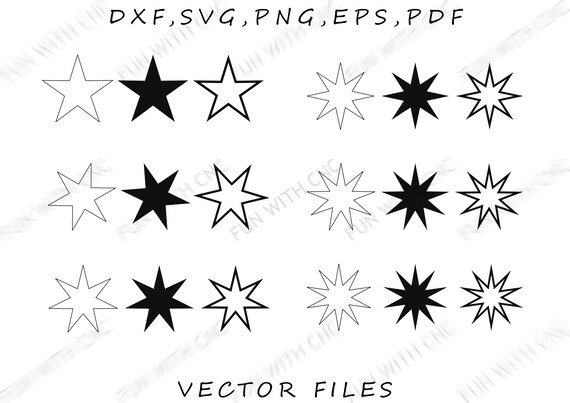 Star Shape SVG Star Shape Variations Star Svg Stare - Etsy