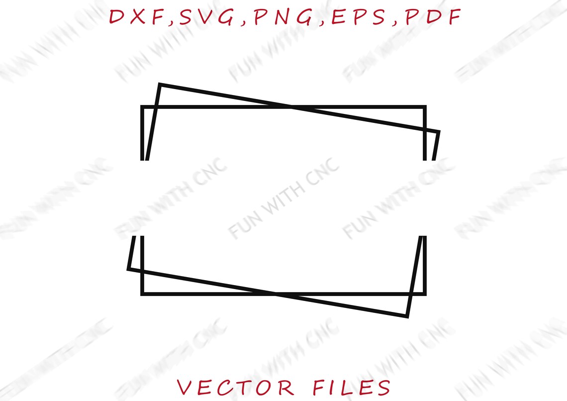 Rectangle Frame Split Svg | Single Line Rectangle | Double Line ...