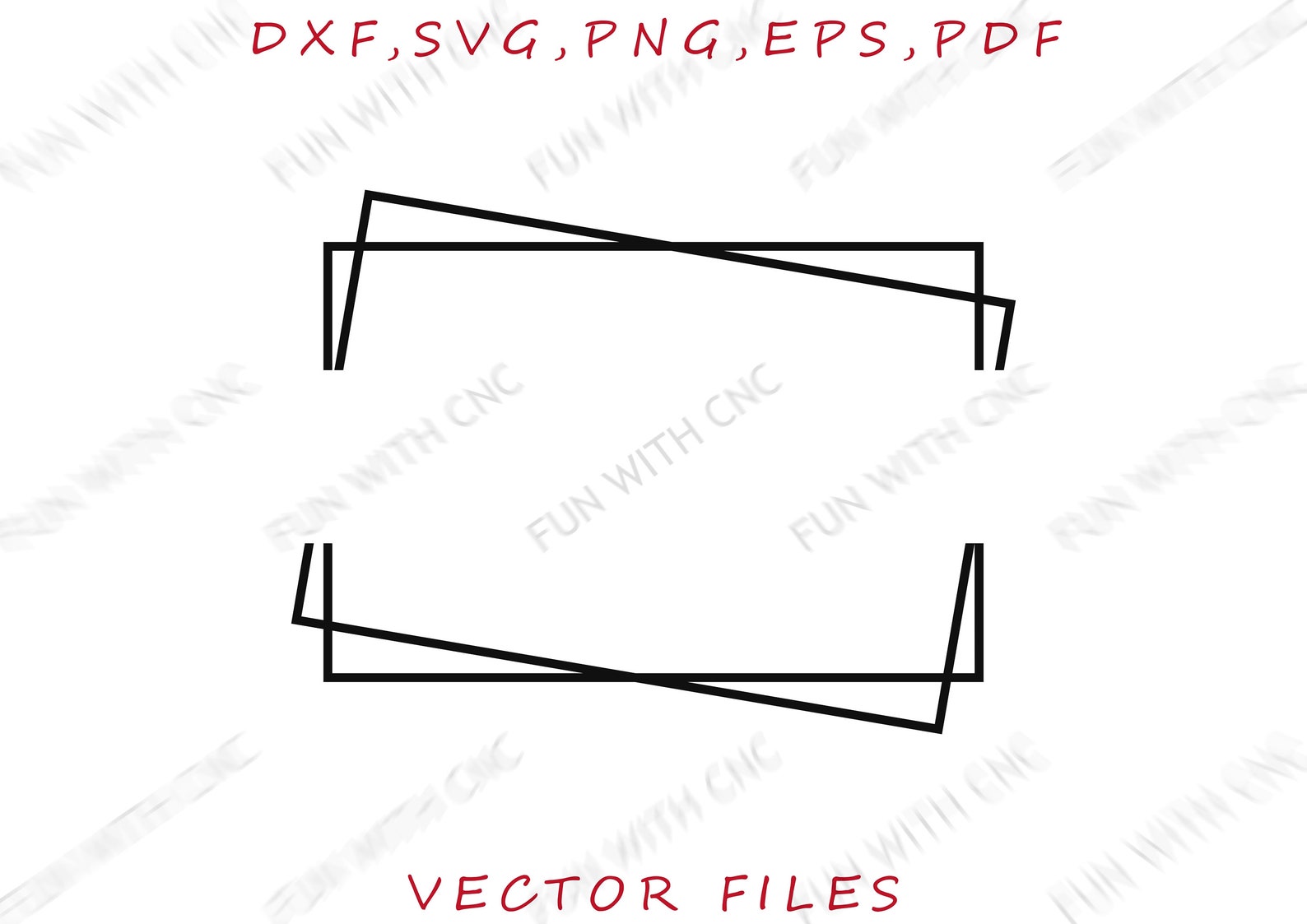 Rectangle Frame Split Svg | Single Line Rectangle | Double Line ...