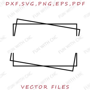 Rectangle Frame Split Svg | Single Line Rectangle | Double Line ...