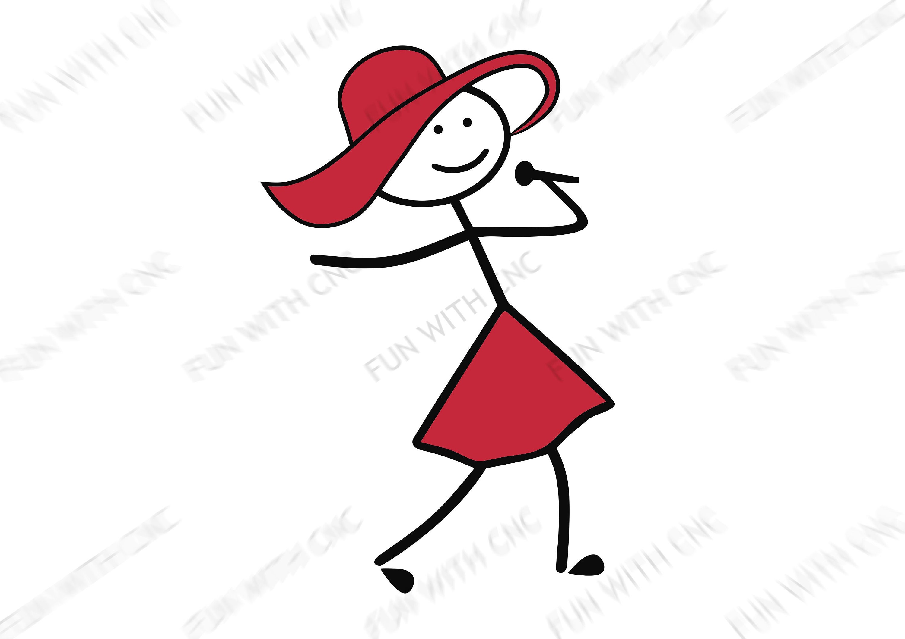 Stick Woman Clipart