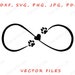 Infinity Love Dog Paw an a Heart Vector Files for Your Diy Projects ...