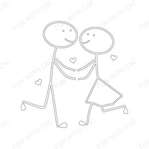 Stickman Kiss | Stickman in Love | Stickman Couple | Love Couple Png ...