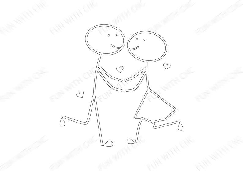 Stickman Kiss | Stickman in Love | Stickman Couple | Love Couple Png ...