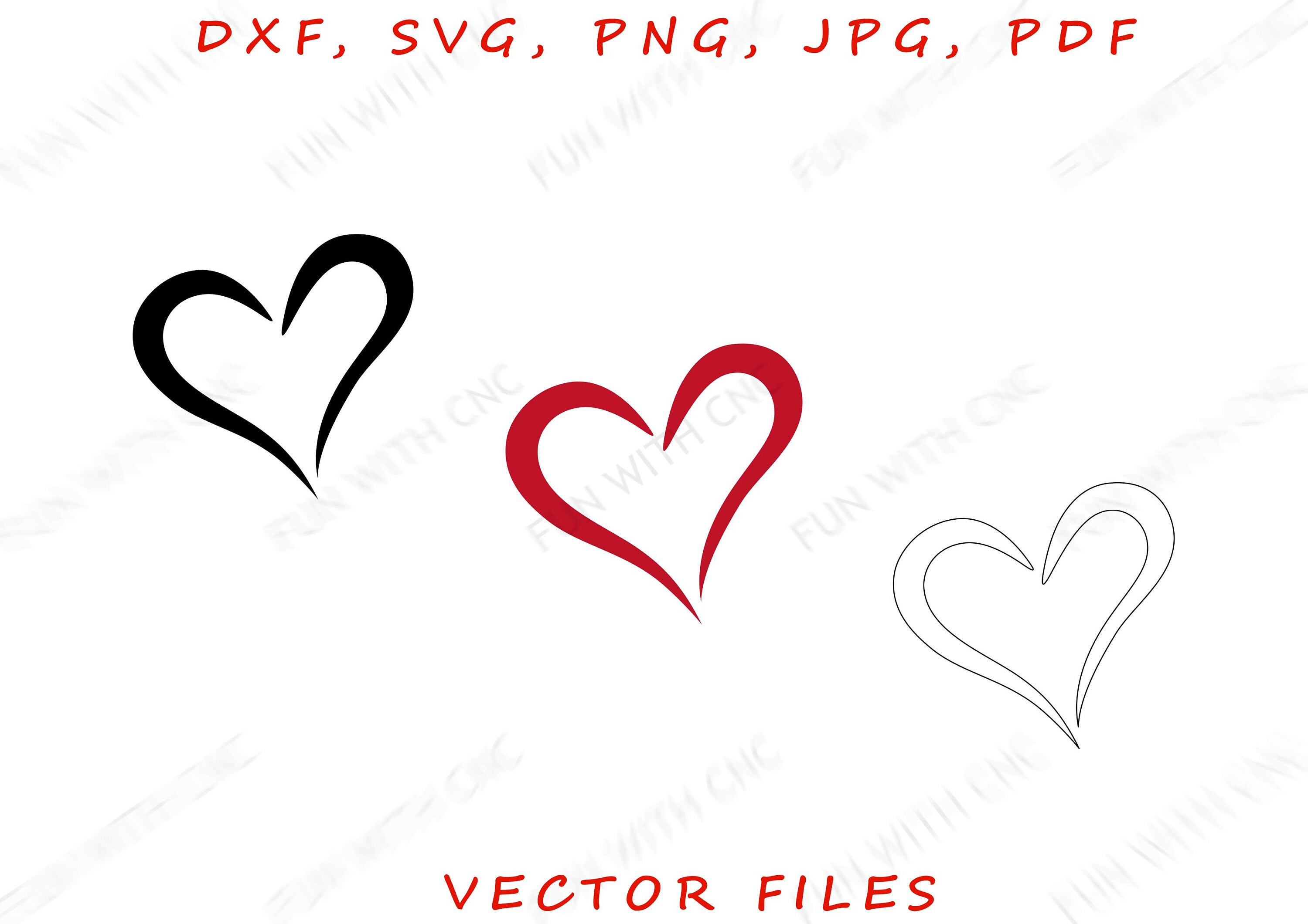 Open Heart Svg Simple Heart Svg Heart Bundle 12-svg - Etsy