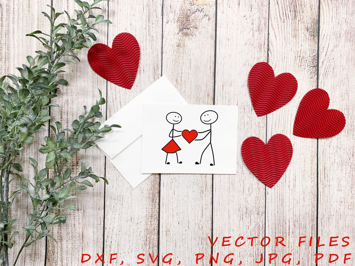 Stickman in Love Stick Figures Couple Couple in (Download Now) - Etsy