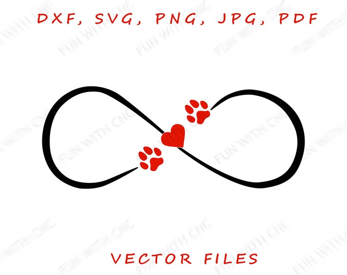 Dog Paw Inanity Symbol Svg File Instant Download Fast Easy Printable ...